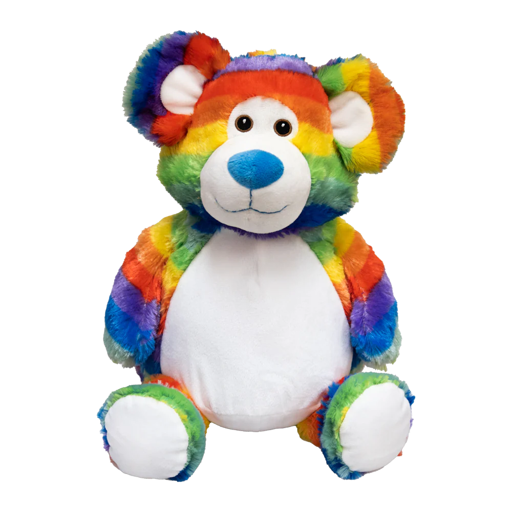 EB Embroider Buddy: Rainbow Buddy Bear - 16" — AllStitch Embroidery ...