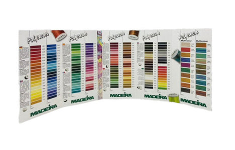 Madeira Polyneon Thread Printed Color Card — AllStitch Embroidery Supplies