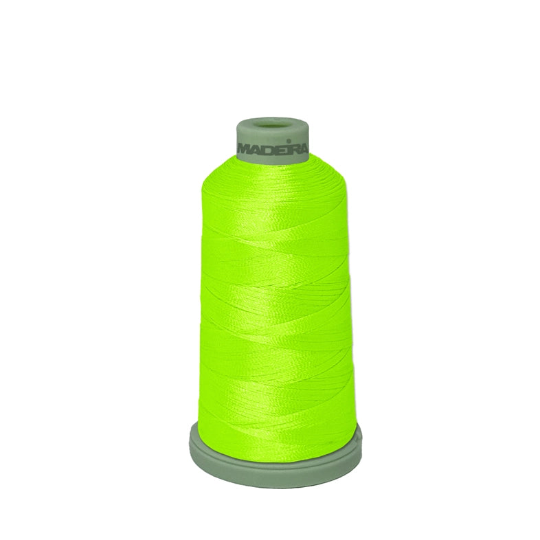 Madeira Polyneon Green #40, Embroidery Thread 1,100 yds - Color 1599 ...