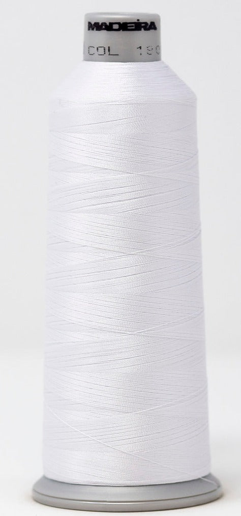 Madeira Poly Embroidery Thread White Color 1801 — AllStitch Embroidery ...