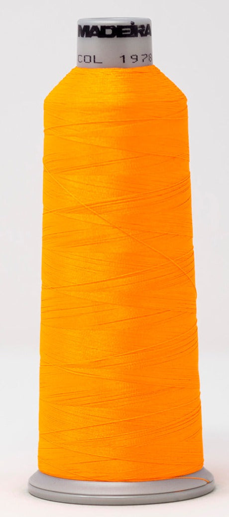 Madeira Polyester Embroidery Thread Fluorescent Yellow Orange Color ...