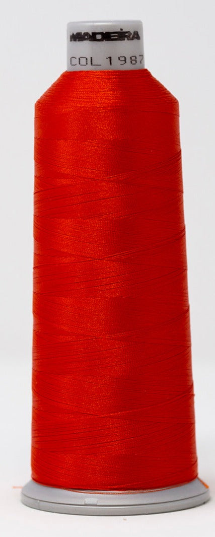 Madeira Polyneon Polyester Embroidery Thread Color 1987 Paprika Red ...