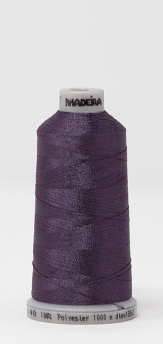 Madeira Polyneon #40 | Machine Embroidery Thread | 1,100 yards | 919-1 ...