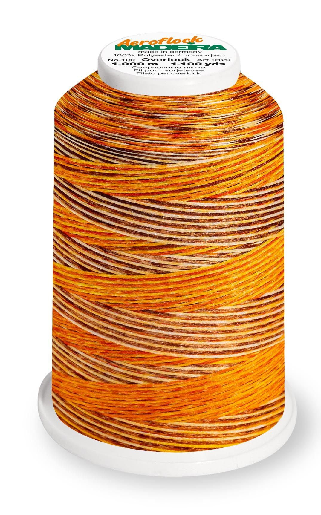 Madeira Aeroflock 100 | Thick Serger Thread | Multicolor | 1100 yards ...