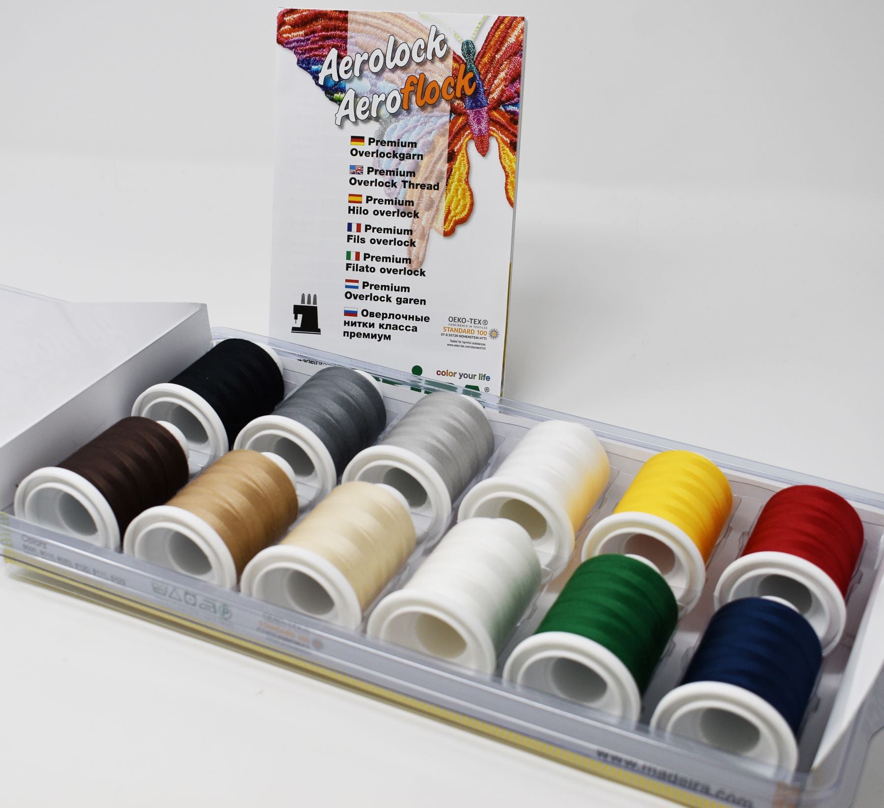Aerolock 125 Poly Serger Thread Miniking Box — AllStitch Embroidery ...
