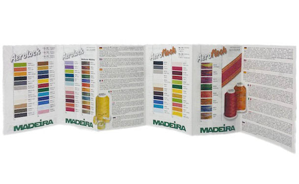 Madeira Machine Embroidery Thread Color Card Charts — AllStitch ...