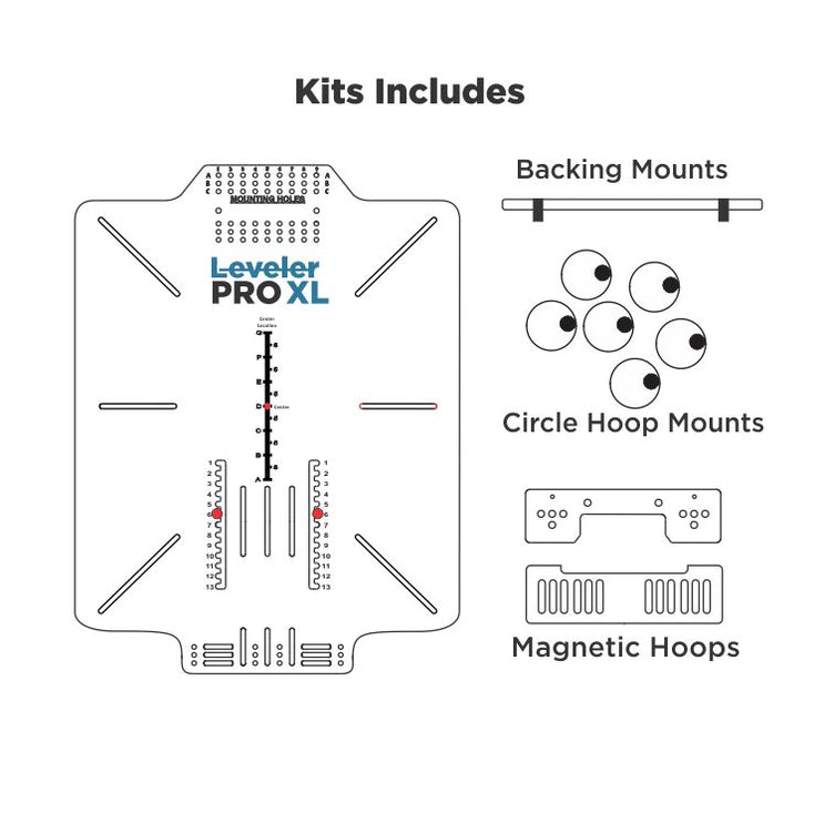 The All in 1 Hooper Pro XL Complete Kit for Embroidery Hooping ...