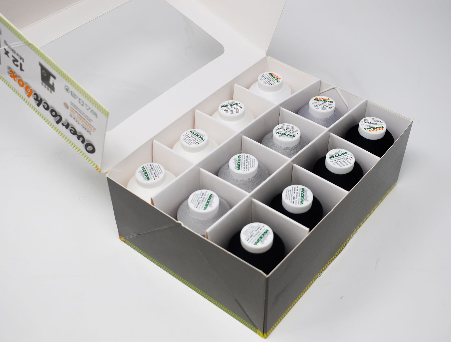 Aerolock Black & White Serger Thread Miniking Box — AllStitch ...