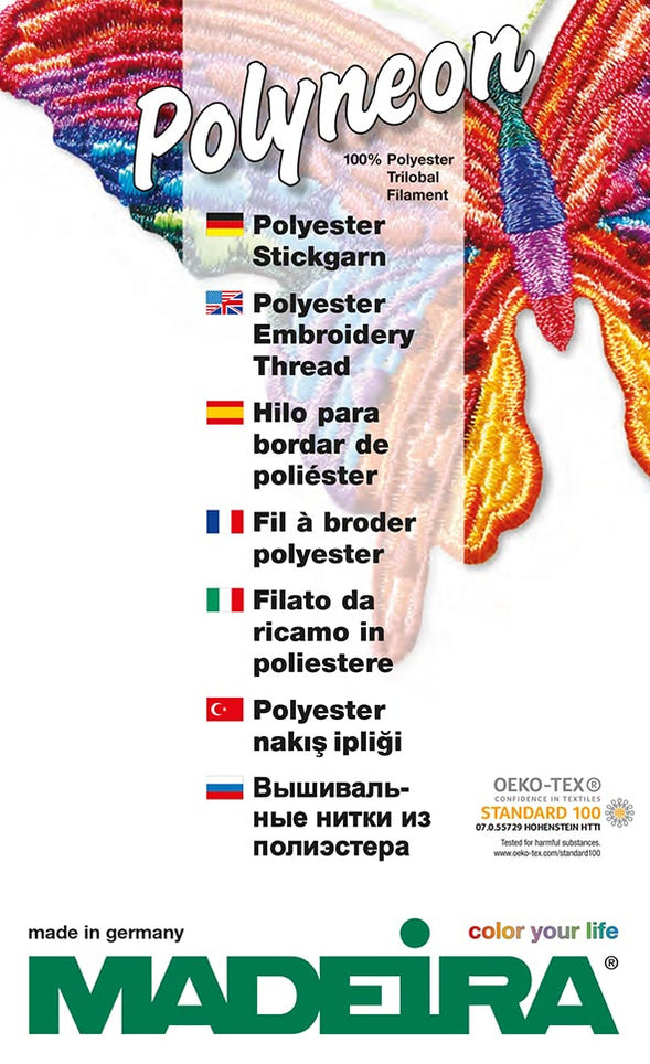 Madeira Machine Embroidery Thread Color Card Charts — AllStitch ...