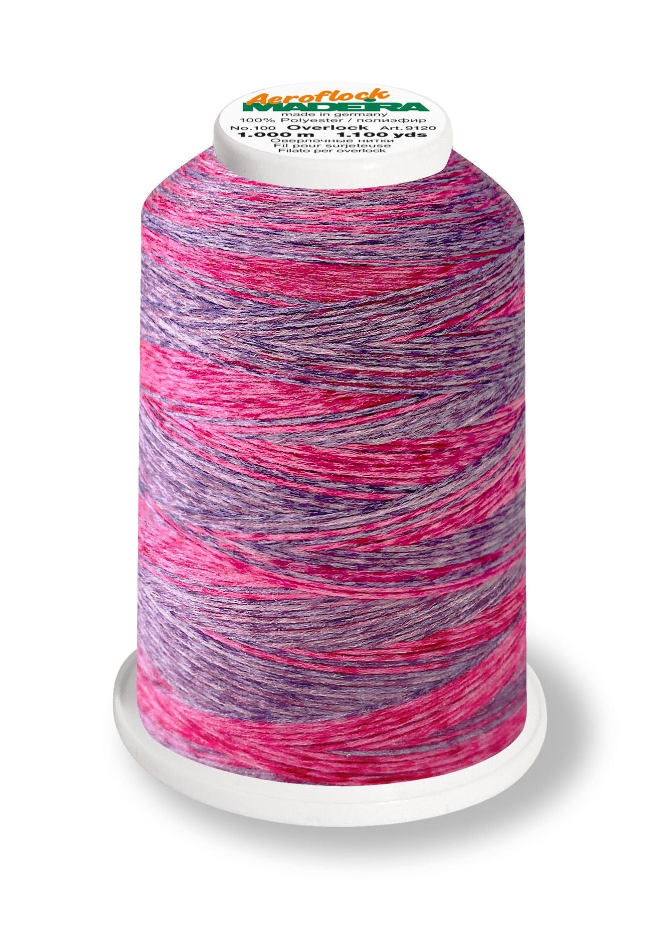 Madeira Aeroflock 100 | Thick Serger Thread | Multicolor | 1100 yards ...