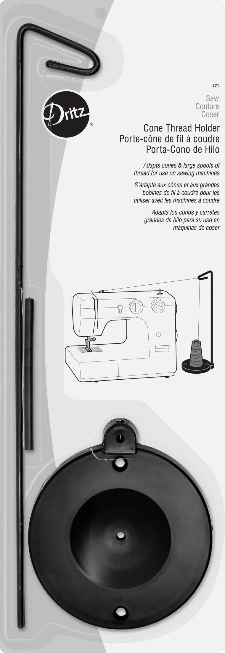 Dritz Single Spool/Cone Thread Holder — AllStitch Embroidery Supplies