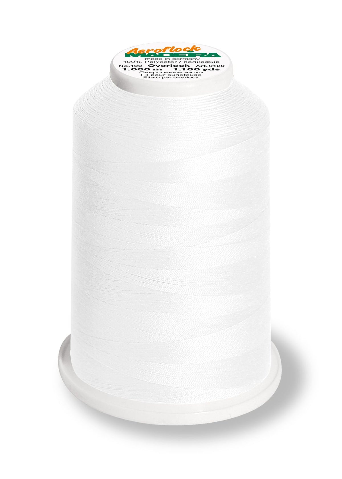 Madeira Aeroflock 100 | Thick Serger Thread | 1100 yards | 9120-8010 ...