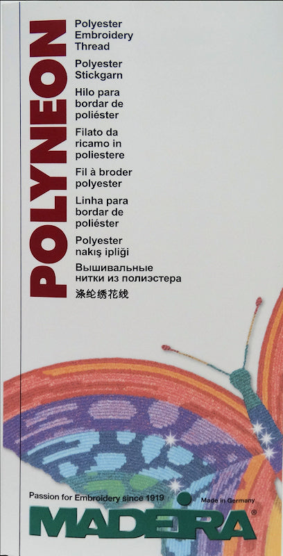 Madeira Polyneon Thread Chart Polyester Sample Color Card — AllStitch ...