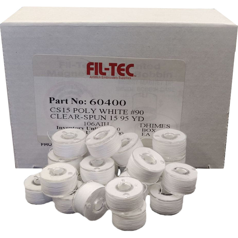 FilTec 60400 Prewound Class 15/A Embroidery Bobbins 90wt Thread ...