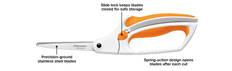 Fiskars Premier 8" Easy Action Bent Scissors Item #: 12-99118697WJ ...