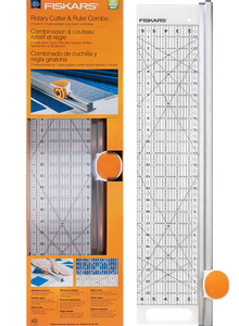 Fiskars 6" x 24" Rotary Cutter and Ruler Combo — AllStitch Embroidery ...