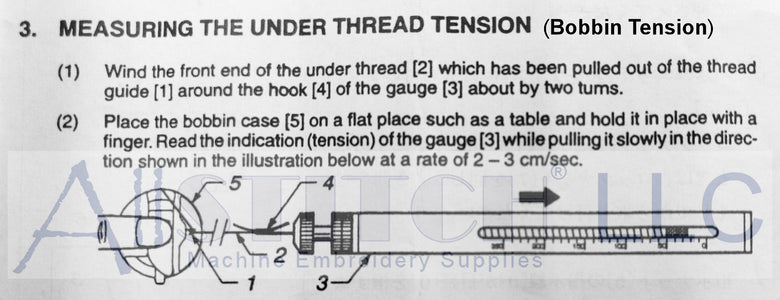 Tajima Thread Tension Gauge (TTG) — AllStitch Embroidery Supplies