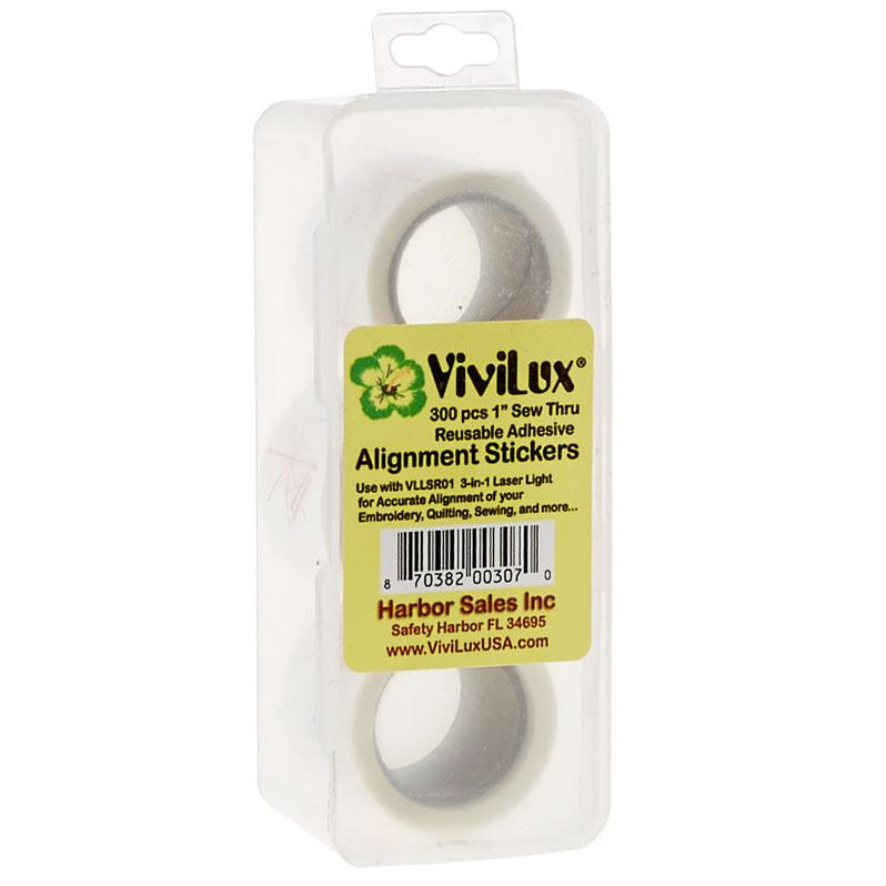 ViviLux 300pc 1" SewThru Reusable Adhesive Alignment Stickers ...