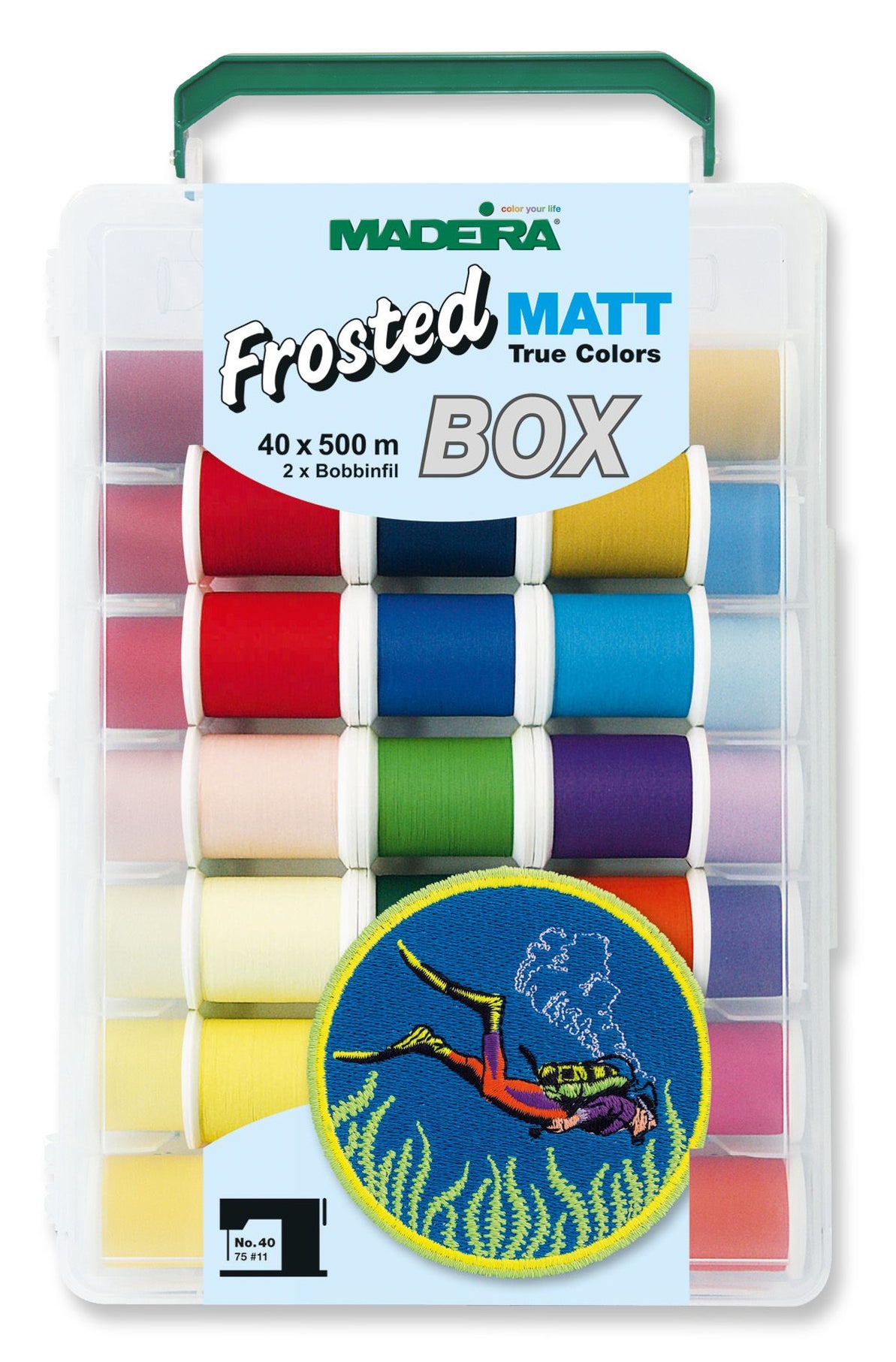 Frosted Matt 40 Incredible Threadable — AllStitch Embroidery Supplies