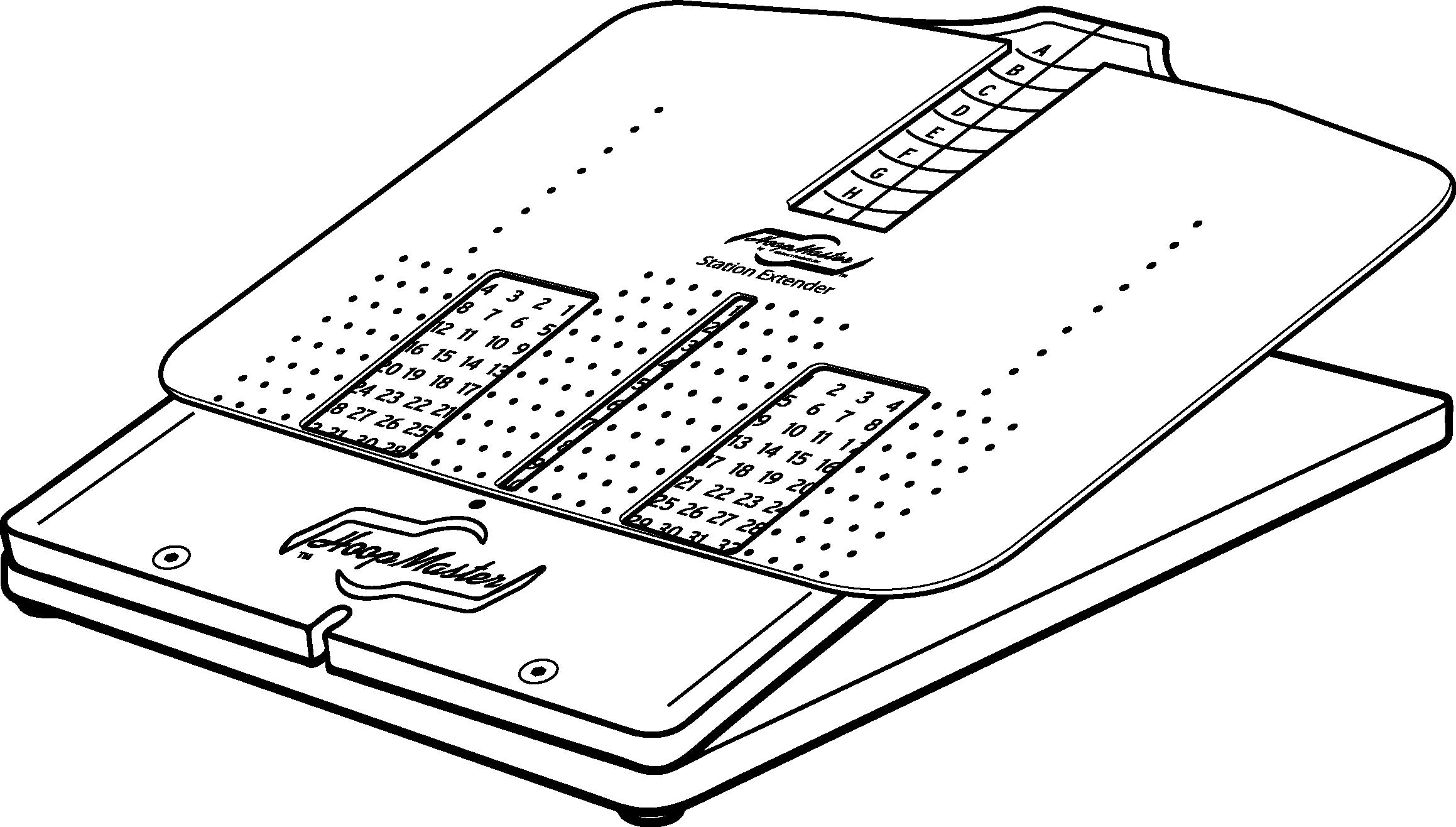 HoopMaster Hooping Station Extender Xtender For XL Shirts — AllStitch ...