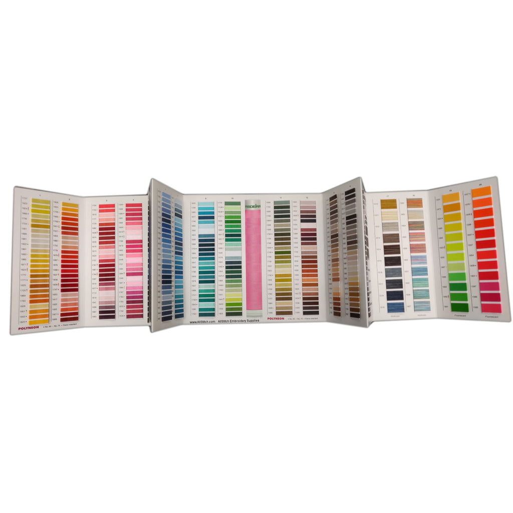 Madeira Machine Embroidery Thread Color Card Charts — AllStitch ...