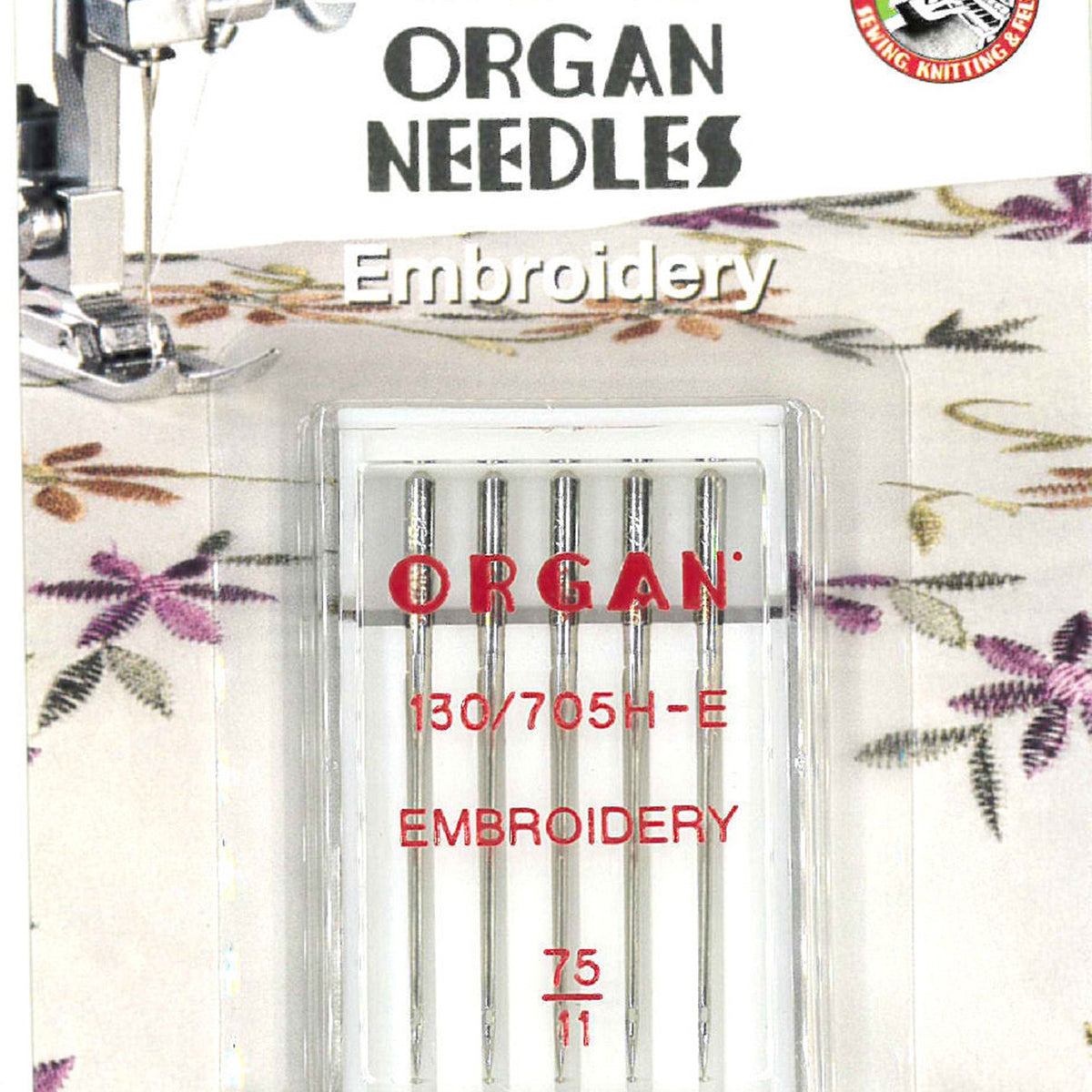 Organ ORG-EMB-75 | Flat-Sided Shank | Large Eye | Ball Point | Home Em ...