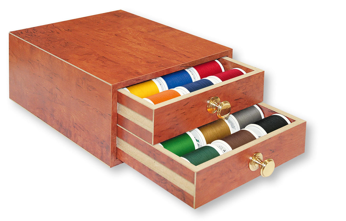 Sensa Green 40 Thread Mini Treasure Chest — AllStitch Embroidery Supplies