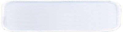 Rectangle Blank Patch 1" x 4" White Patch w/White — AllStitch ...