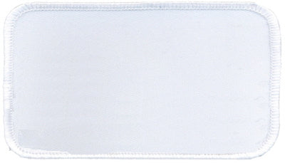 Rectangle Blank Patch 2-1/2" x 4-1/2" White Patch w/White — AllStitch ...