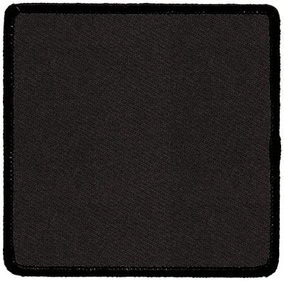 Square Blank Patch 3" x 3" Black Background & Black Border — AllStitch ...