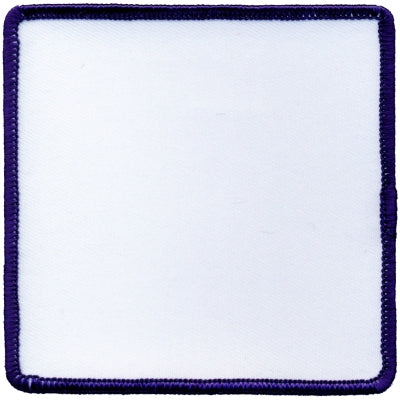 Square Blank Patch 2-1/2" x 2-1/2" White Patch w/Navy — AllStitch ...