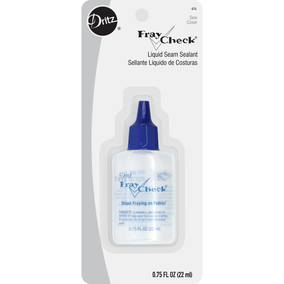 Dritz Fray Check - Liquid Seam Sealant .75 fl oz (22.5ml) — AllStitch ...
